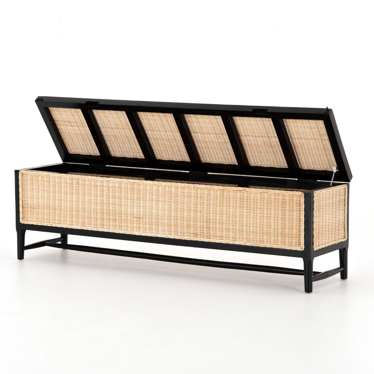 Leanna Warm Wheat Rattan Trunk | Zin Home