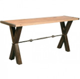 Benchwright Reclaimed Wood Console Table | Industrial Console Table ...