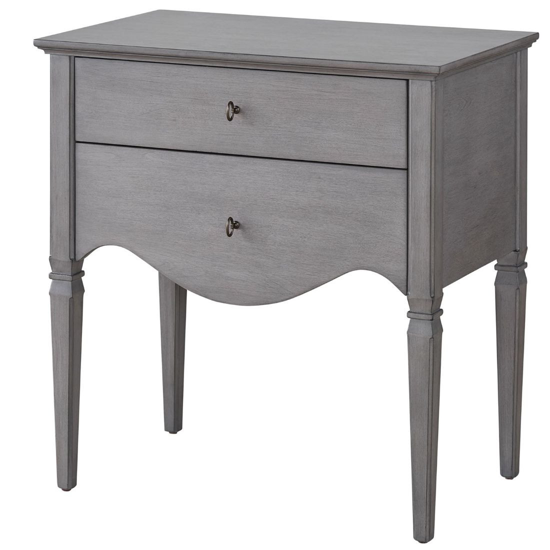 Devon French Oak 2 Drawer Nightstand | Zin Home