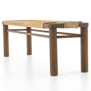 Shona Woven Rope Bed End Bench 60" | Zin Home