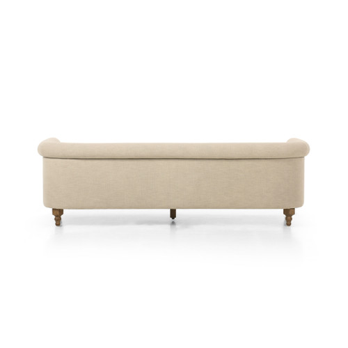 Bexley Beige Upholstered Rolled Arm Sofa 86" | Zin Home
