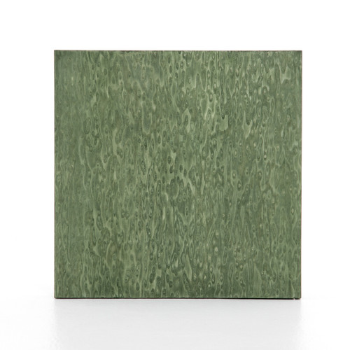 Stratus Bird's Eye Maple Green Square End Table | Zin Home