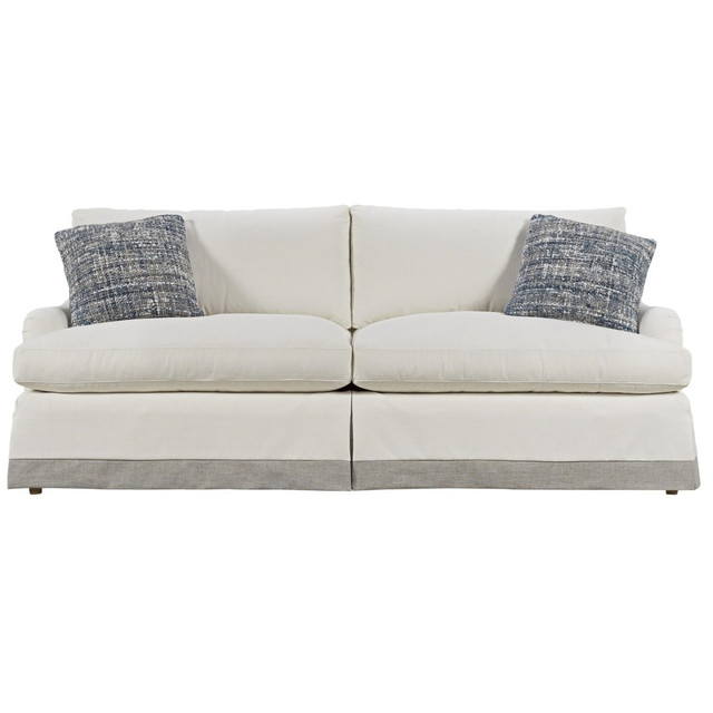 Carmichael English Rolled Arm Skirted Sofa 89" | Zin Home