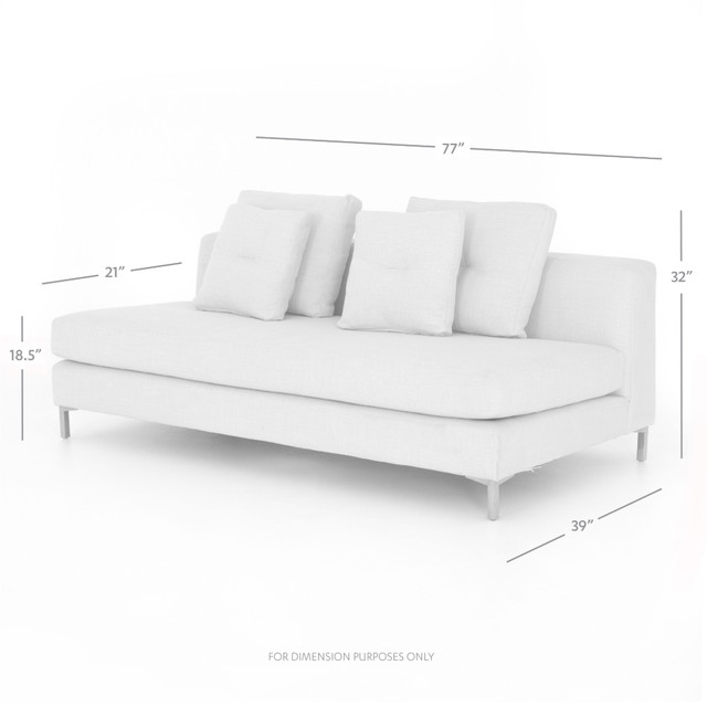 Greer Ivory Modular Sectional Sofa Pieces | Zin Home