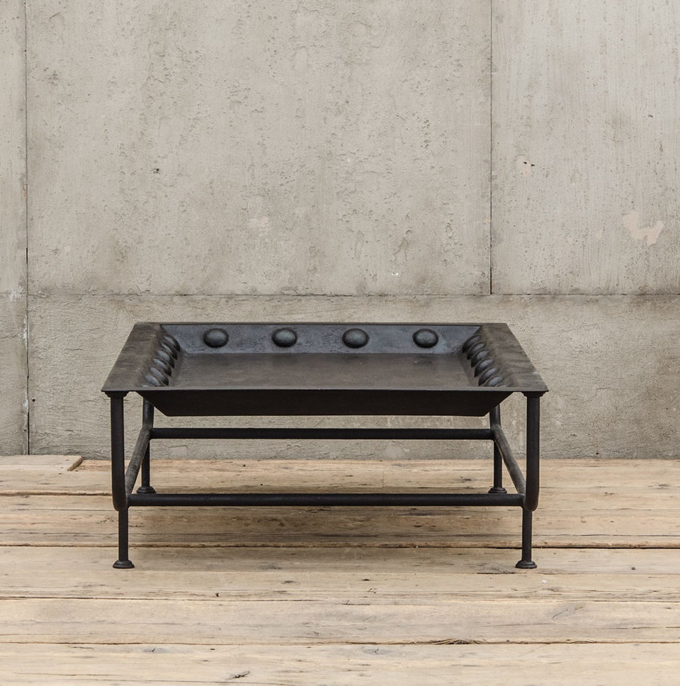 Industrial Metal Riveted Tray Coffee Table | Zin Home