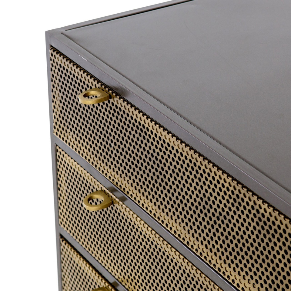 Hendrick Industrial Mesh File Drawer Cabinet | Zin Home