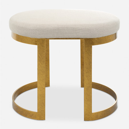 Uttermost Infinity Gold Accent Stool | Zin Home