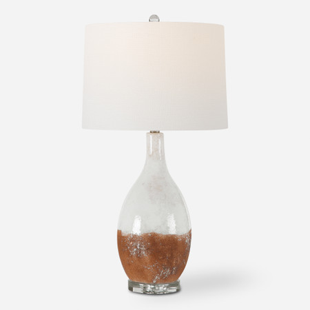 Uttermost Durango Rust White Table Lamp | Zin Home
