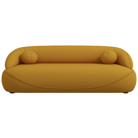 Andrew Mustard Yellow Boucle Sofa| Zin Home