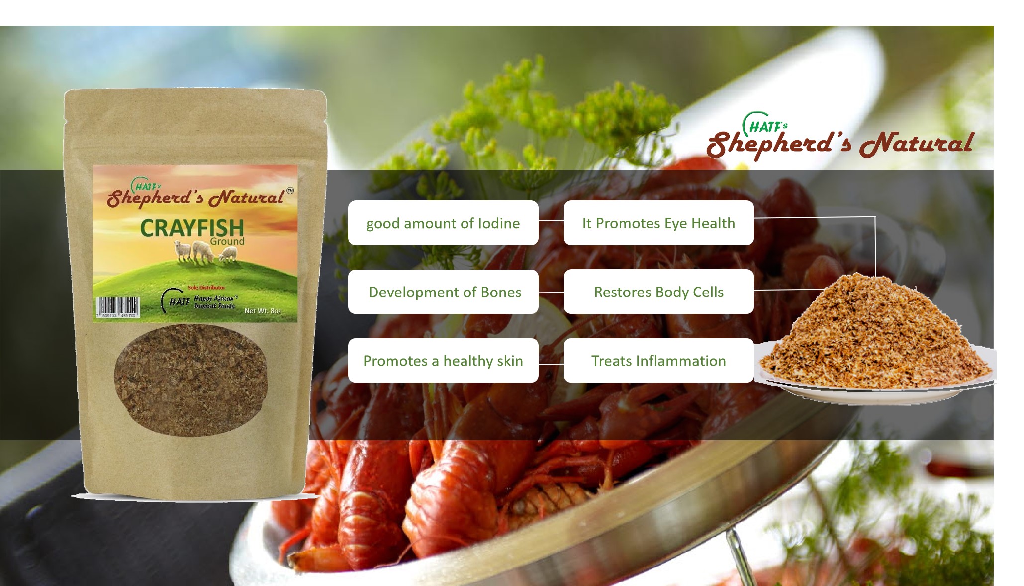 Delicious, Dried / Smoked West African Crayfish (Crustacean) by HATF's ...