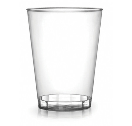 Clear Hard Plastic Tumblers | Clear Fluted Cups | KEVIDKO