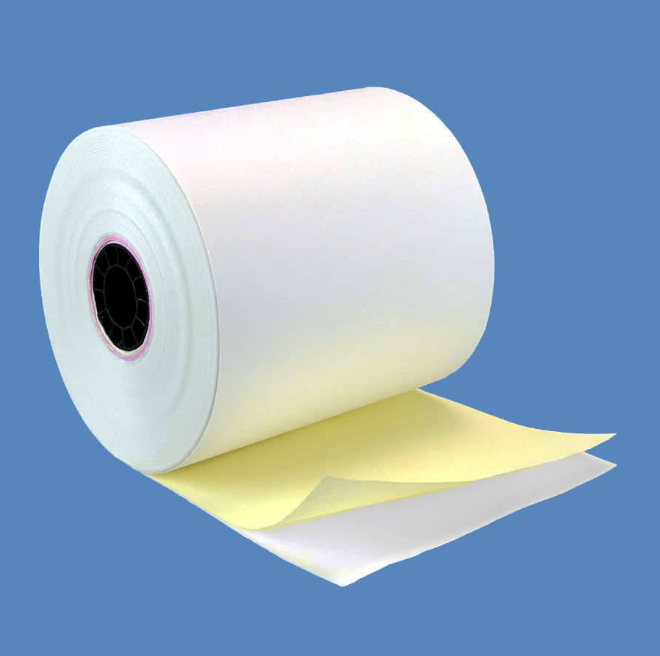2 Ply Carbonless Paper Register Rolls White/Canary 3"x90' BPA Free (50 ...