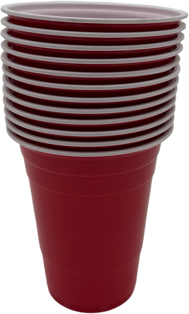 Solex 16 oz Red Jumbo Party Cups, 24 Packs of 12 (288/Case)