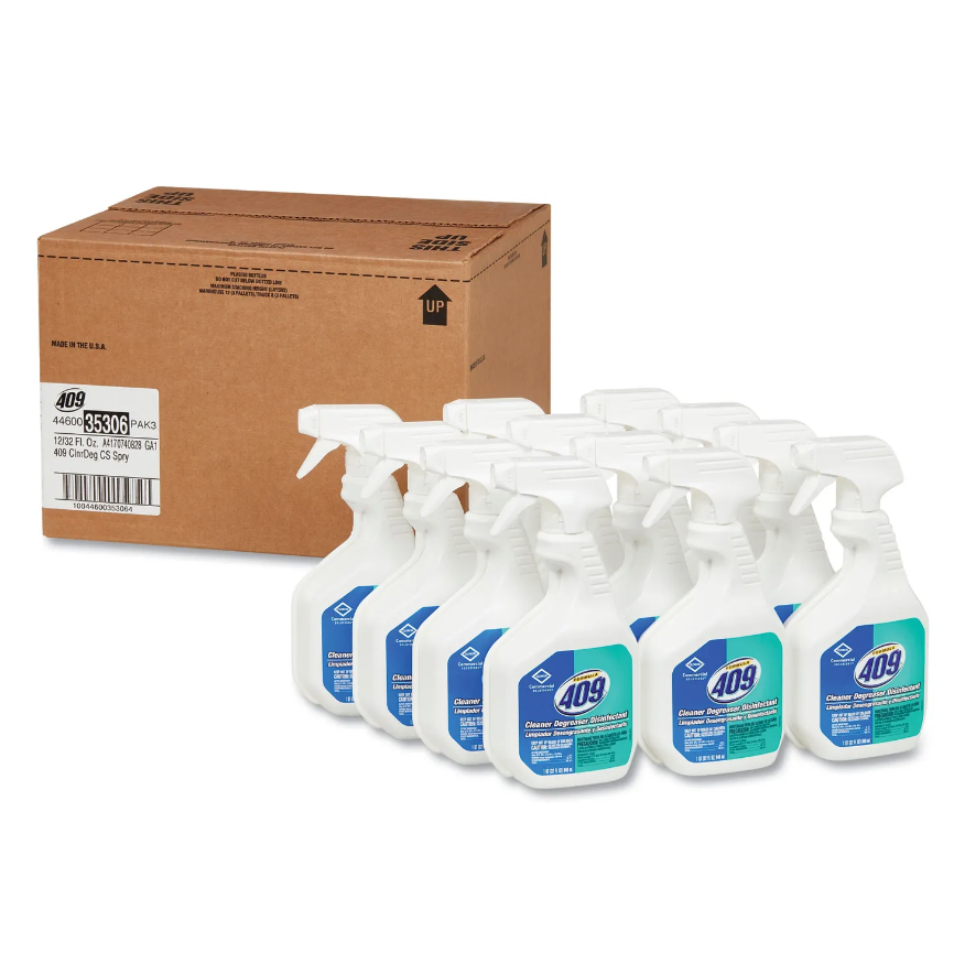 Formula 409 Disinfectant Cleaner, 32 oz Spray Bottle (12/Case)