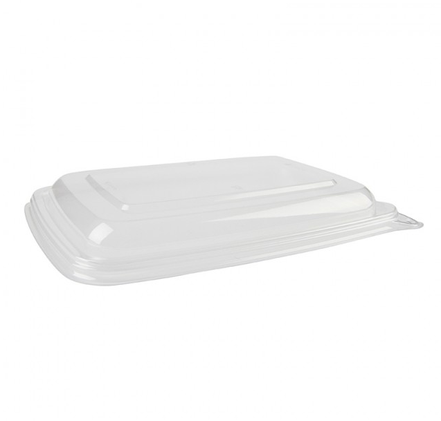 Clear Lids for Sabert 6x9" Rectangle Pulp Containers (300/Case) | KEVIDKO