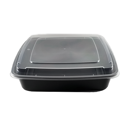 Black Plastic Microwaveable Take Out Containers, In Stock | Kevidko