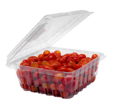 2 lb Square Vented Grape Tomato Clamshell (300/Case)