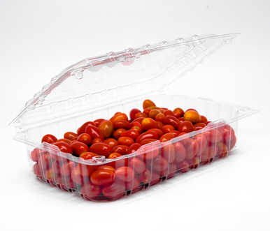 3 lb Clear Vented Tomato & Produce Clamshell (250/Case)