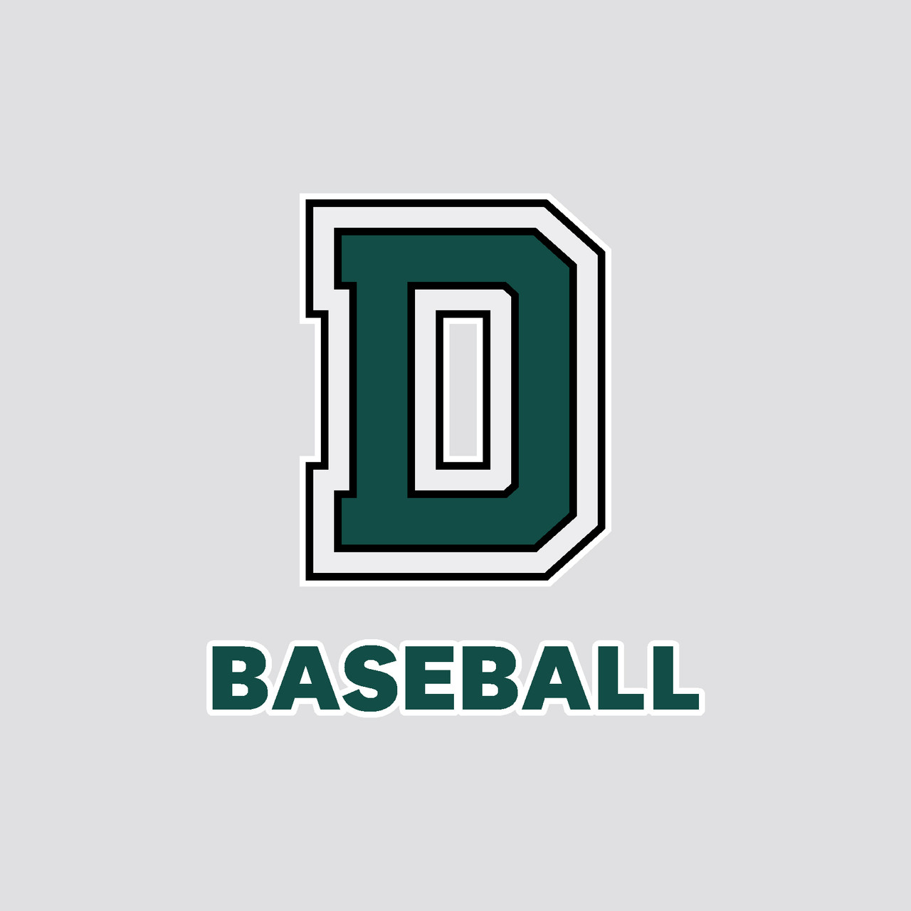 Baseball D Exterior Decal Dartmouth - Dartmouth Co-op