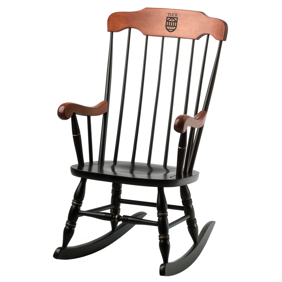 Dartmouth Wooden Rocking Chair, Solid Hardwood Rocker with D