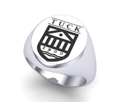 Ring Oval Large Sterling Silver Tuck Shield - Dartmouth Co-op