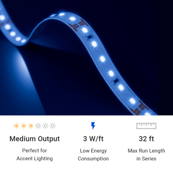 Colored Light Strips | Amber, Blue, Green, or Red Color LED Light