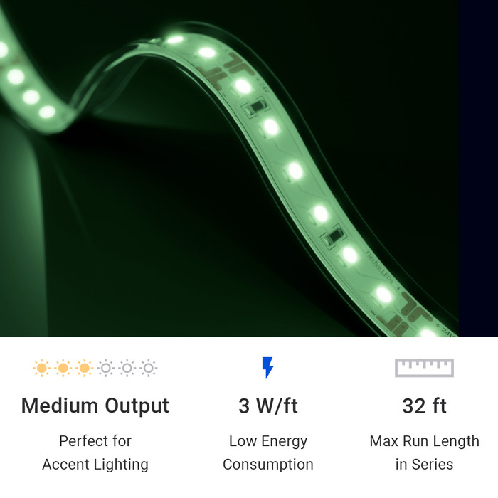 Color Outdoor Lights | IP65 Amber, Blue, Green, or Red LED Strip