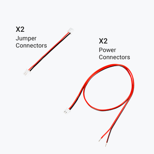 White LED Light Sheet Connectors - Flexfire LEDs