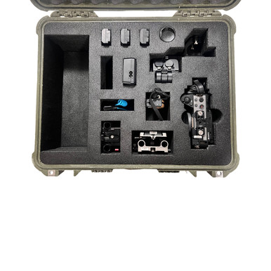 FX3 with cage with accessories in Pelican 1550 - Innerspace Cases