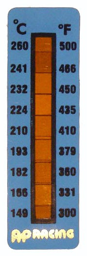 AP Racing Brake Caliper Temperature Indicator Strips