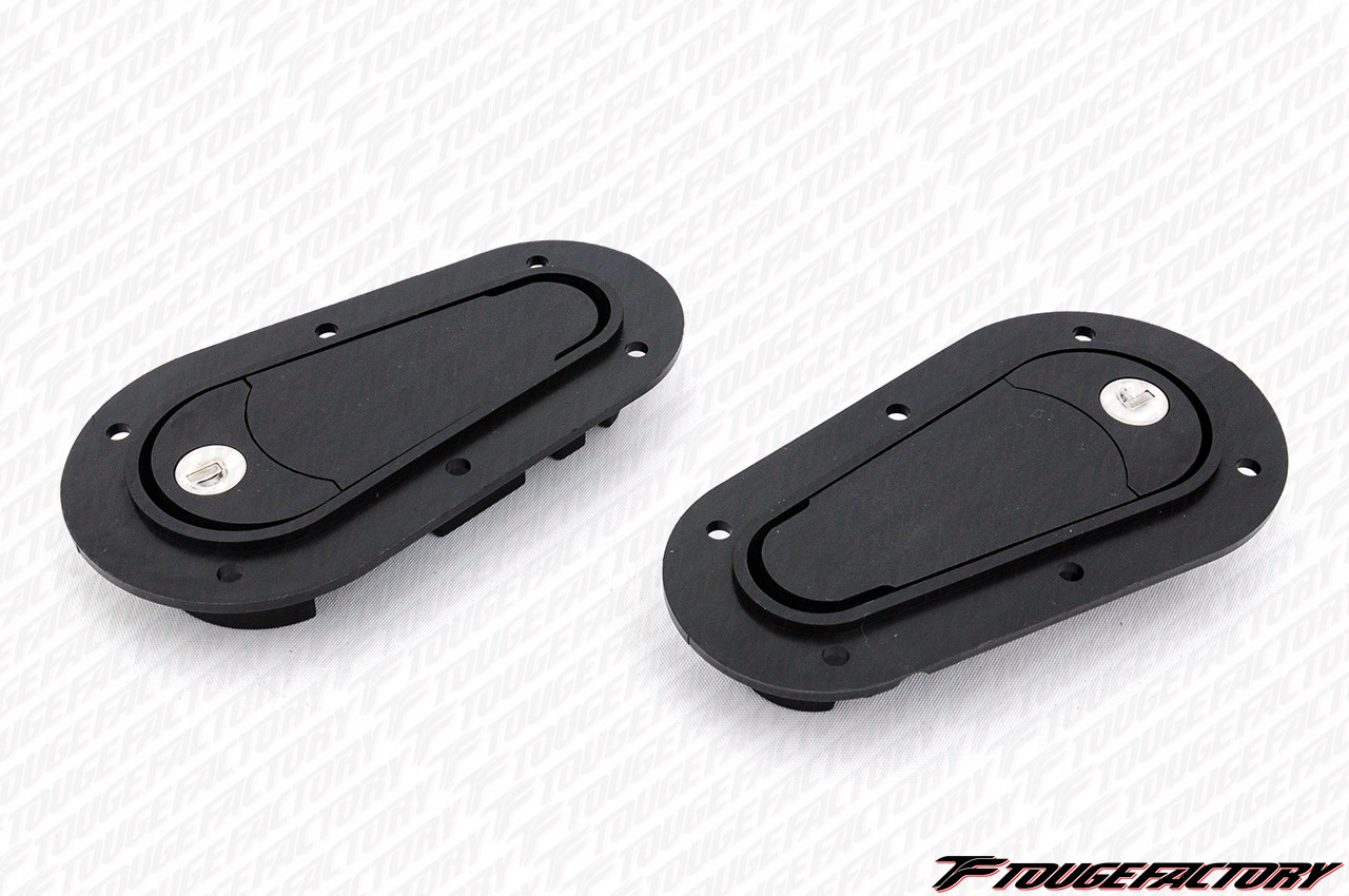 AeroCatch Hood Latch Pin Flush Locking Kit - Black