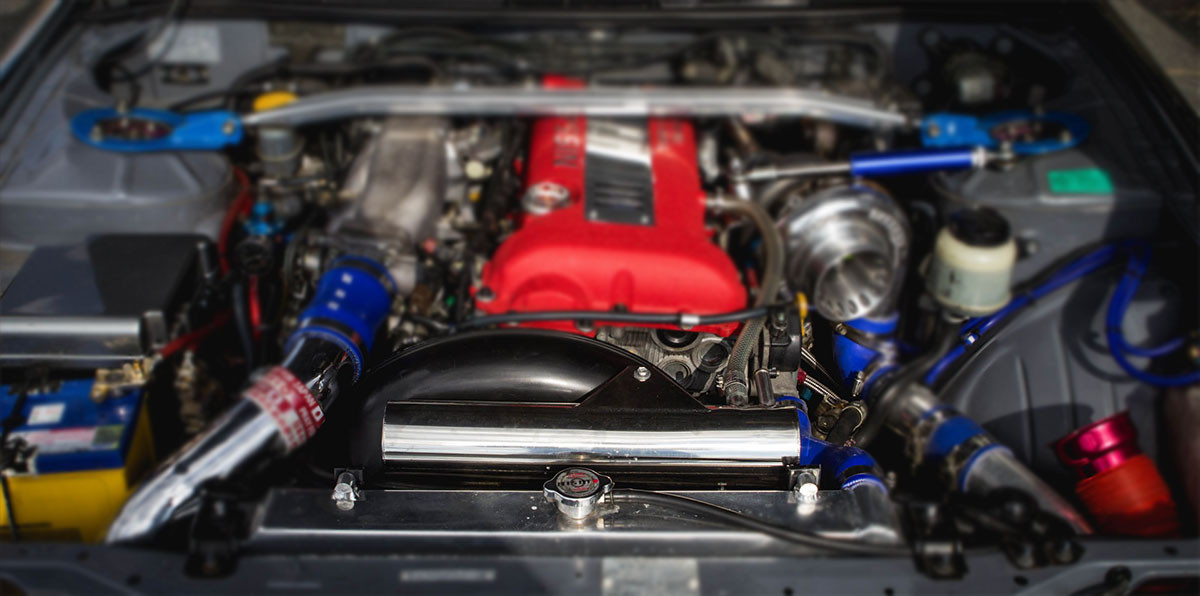 GKTECH Nissan S13 / 180sx Over the Radiator Oil Catch Can - Polished