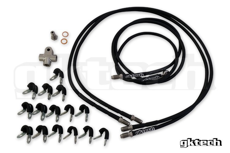 GKTECH SS Braided Brake Line Kit (GKTECHLINES)