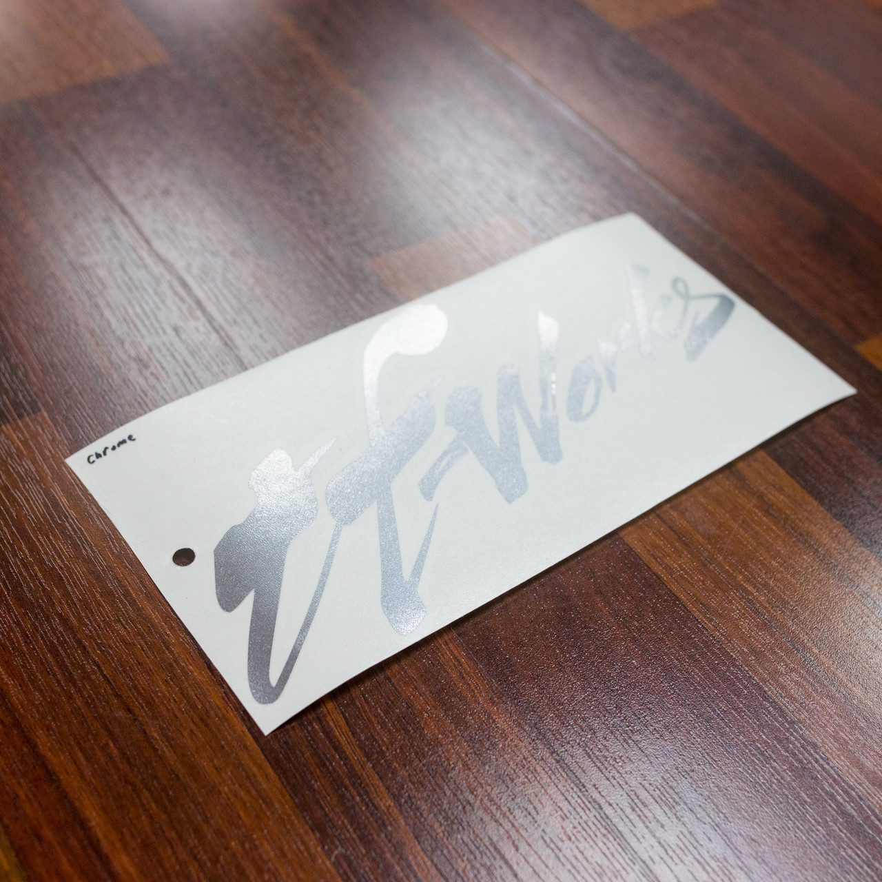 TF-Works "Splash" Small Sticker - Chrome