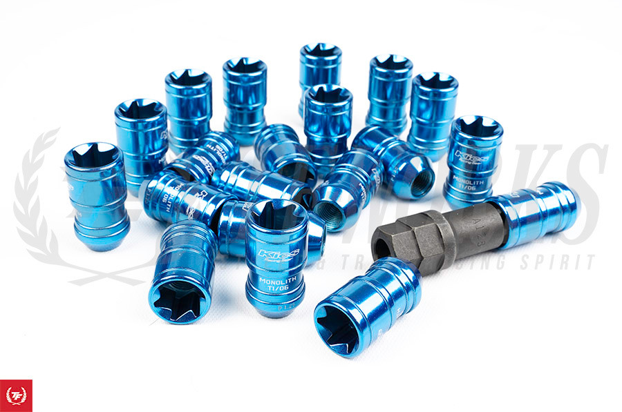 Project Kics Monolith T1/07 Lug Nuts - M14x1.5 (Glorious Black / Red ...