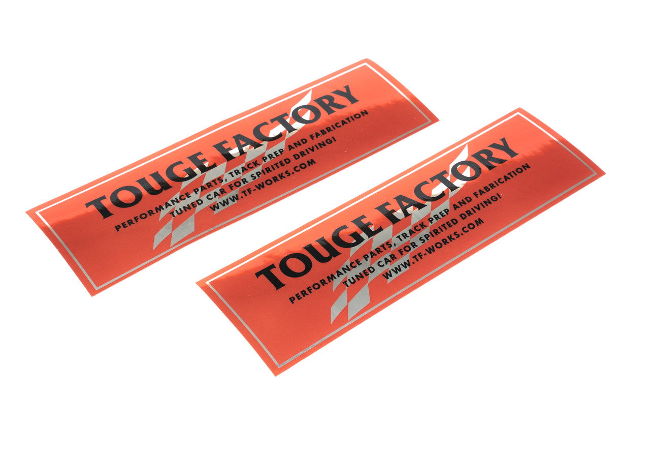 Touge Factory Spirit of Racing Slaps - Red Chrome