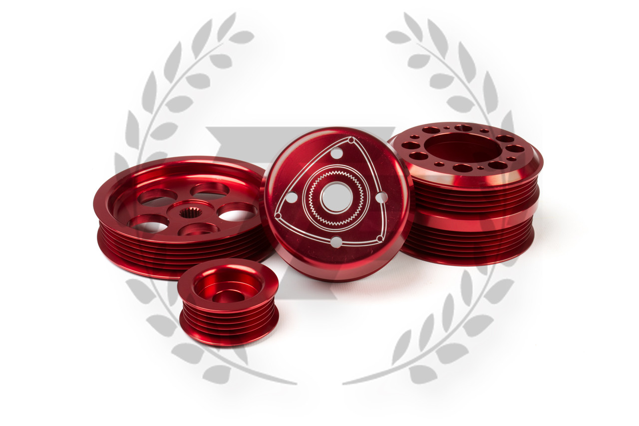 TF Lightweight Aluminum Pulley Kit Mazda RX7 FD3S 13B