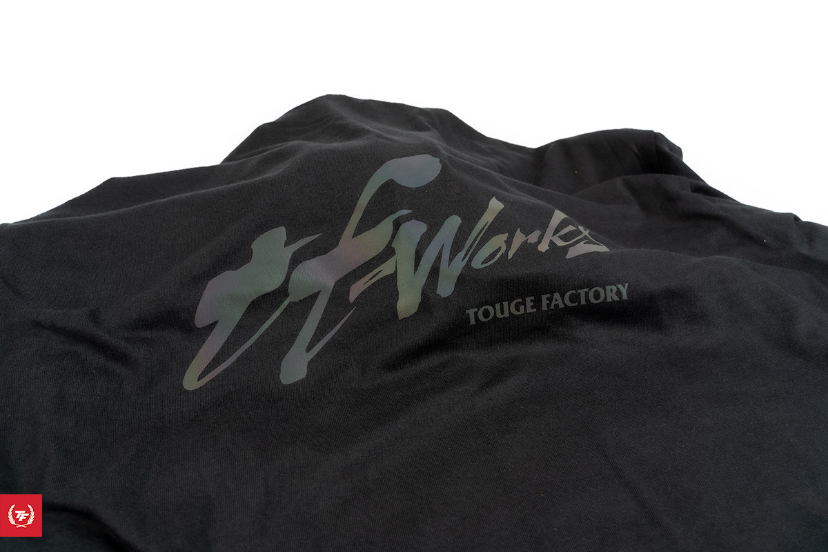 TF-Works T-shirt - Black Rainbow Splash