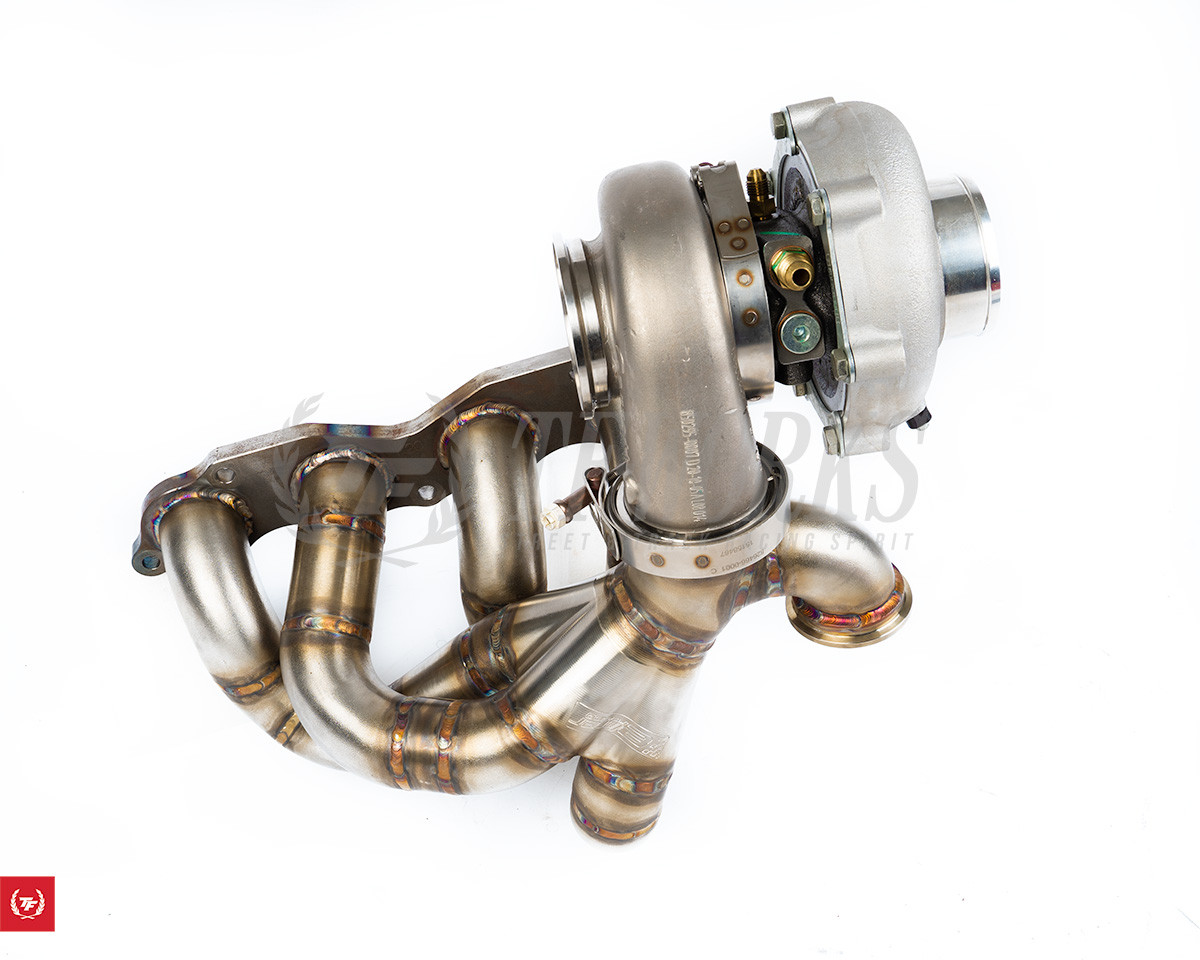 TF-Works RWD K-swap Turbo Manifold - Precision Turbo V-Band - Touge Factory