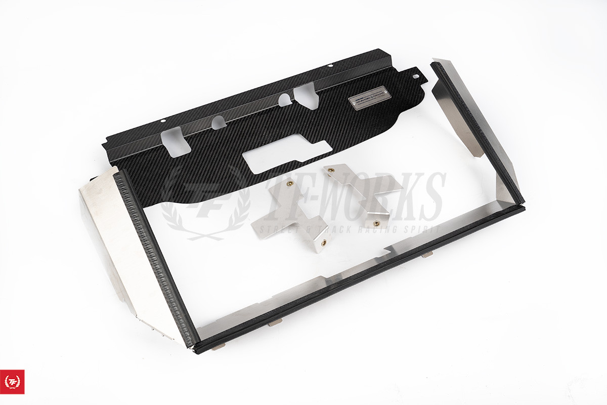 Leask-Spec R32 GTR Radiator Ducting Kit with Carbon Fiber Upper Panel ...