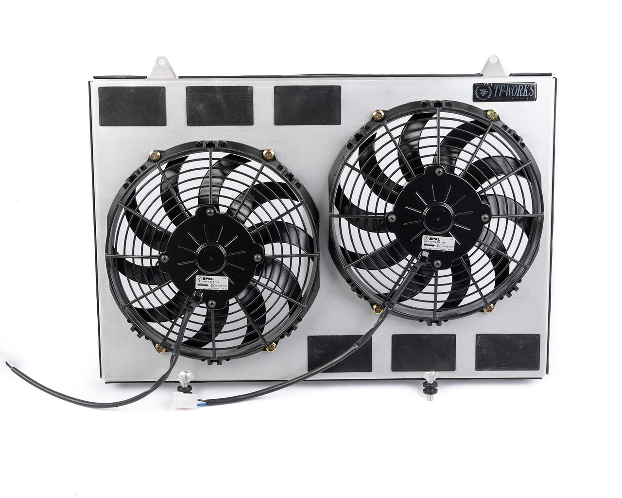 Kswap Aluminum Radiator Fan Shroud + SPAL Fans Only - Touge Factory