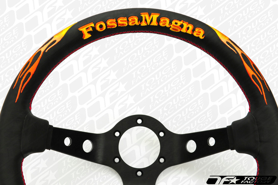KEY'S RACING FOSSA MAGNA Deep Type Steering Wheel (350mm/Leather ...