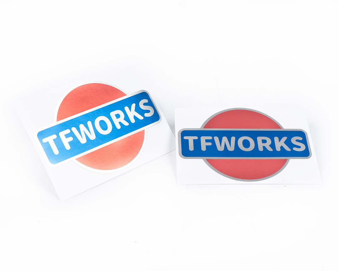 TF-Works Retro Nissan Sticker - 4.5 x 3" - Touge Factory