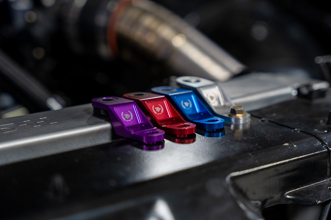 TF-Works Billet Aluminum Radiator Bracket for S13 / R32 - Touge Factory