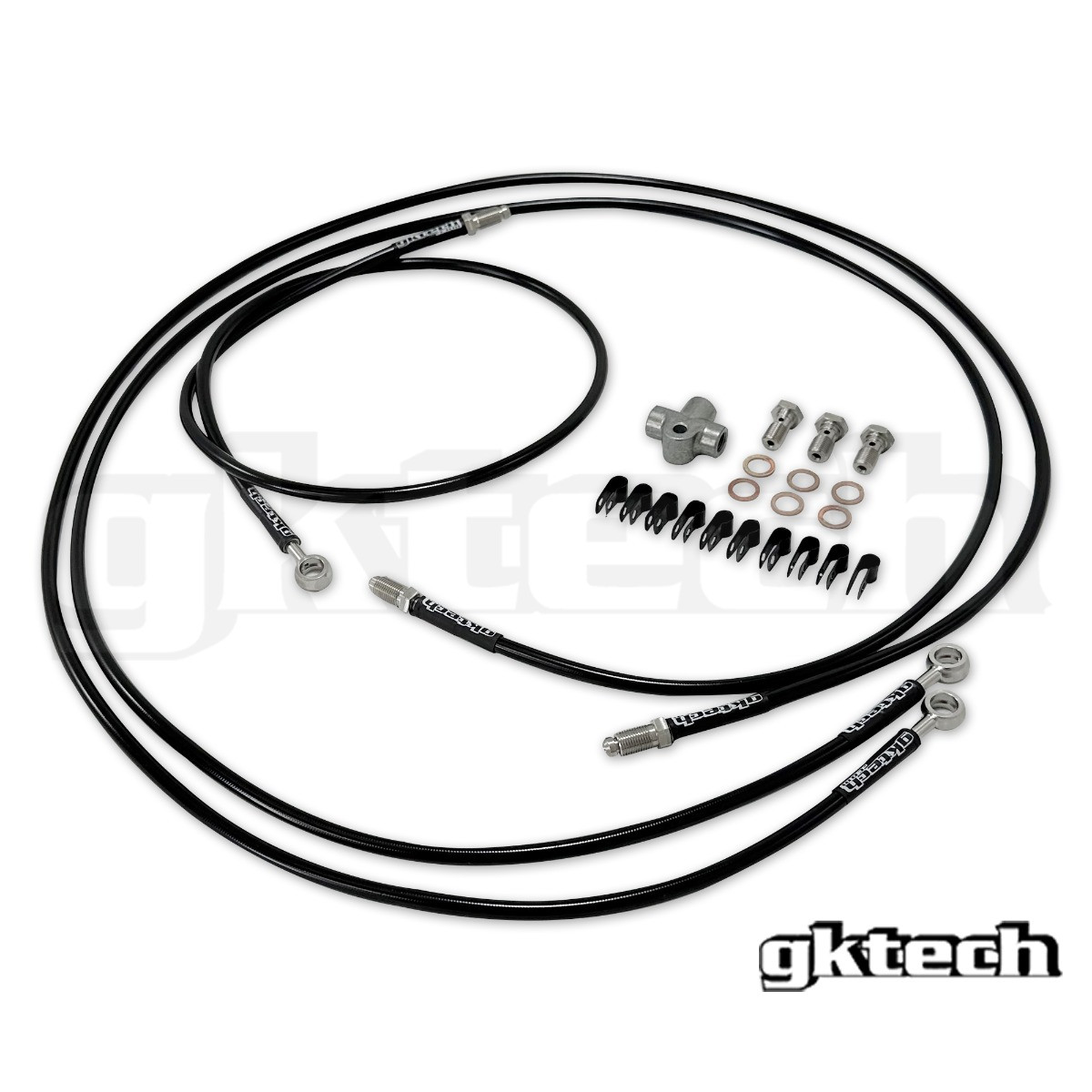 GK Teach FR-S / GR86 / BRZ E-brake Braided Brake Line Kit