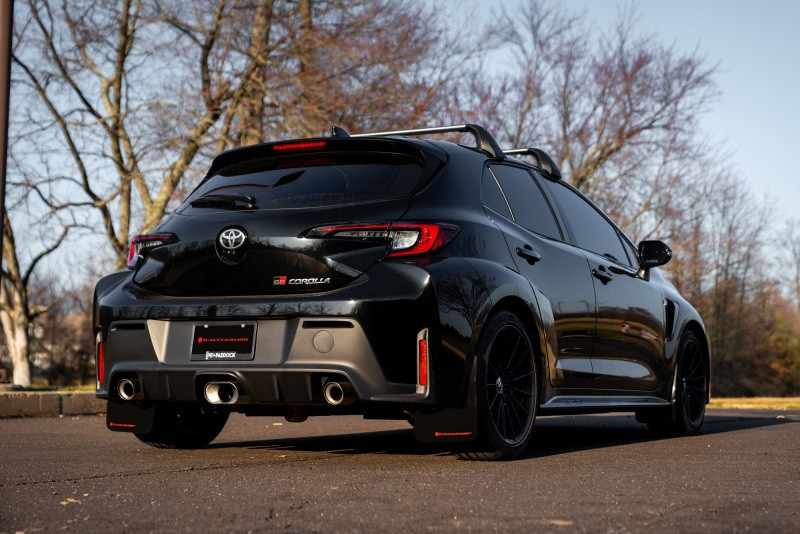 Rally Armor 2023 Toyota GR Corolla Black UR Mud Flap w/ Dark Grey Logo ...