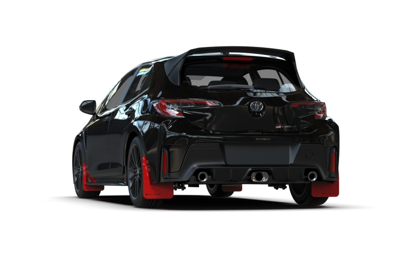 Rally Armor 2023 Toyota GR Corolla Red UR Mud Flap w/ Black Logo ...