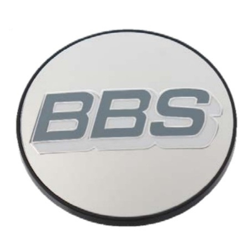 BBS Center Cap 56mm Polished/Grey & White - Touge Factory