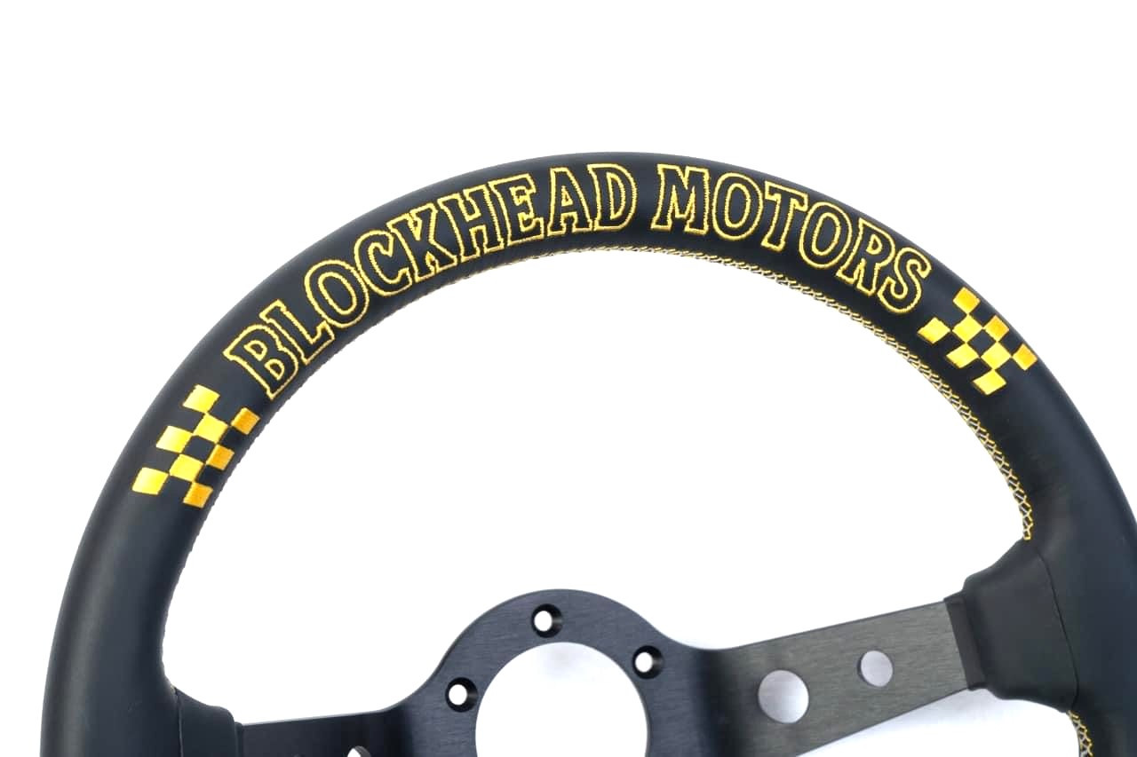 Vertex x Block Head Motors Steering Wheel - Touge Factory