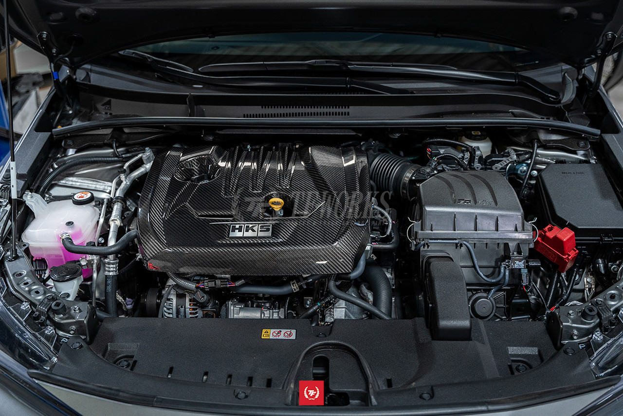HKS Dry Carbon Engine Cover - Toyota GR Corolla 2023+ / GR Yaris 2021 ...